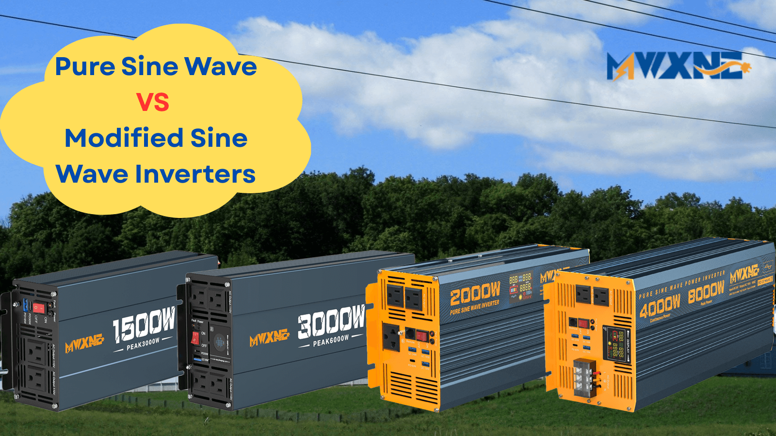 Pure Sine Wave vs. Modified Sine Wave Inverters: Key Differences Explained – MWXNE POWER
